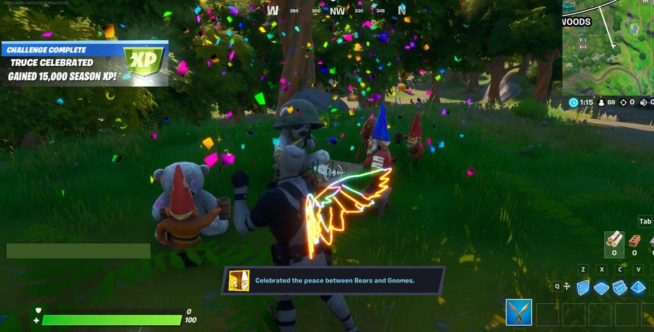 Fortnite Secret Gnomes & Bears Mission - Free XP for 'Gnome More War ...